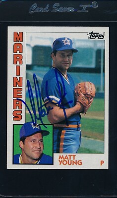 1984 Topps #235 Matt Young Mariners Signed Auto *14288 | eBay