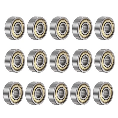 15pcs 628ZZ Ball Bearings 8x24x8mm Carbon Steel Double Shielded ABEC3 ...