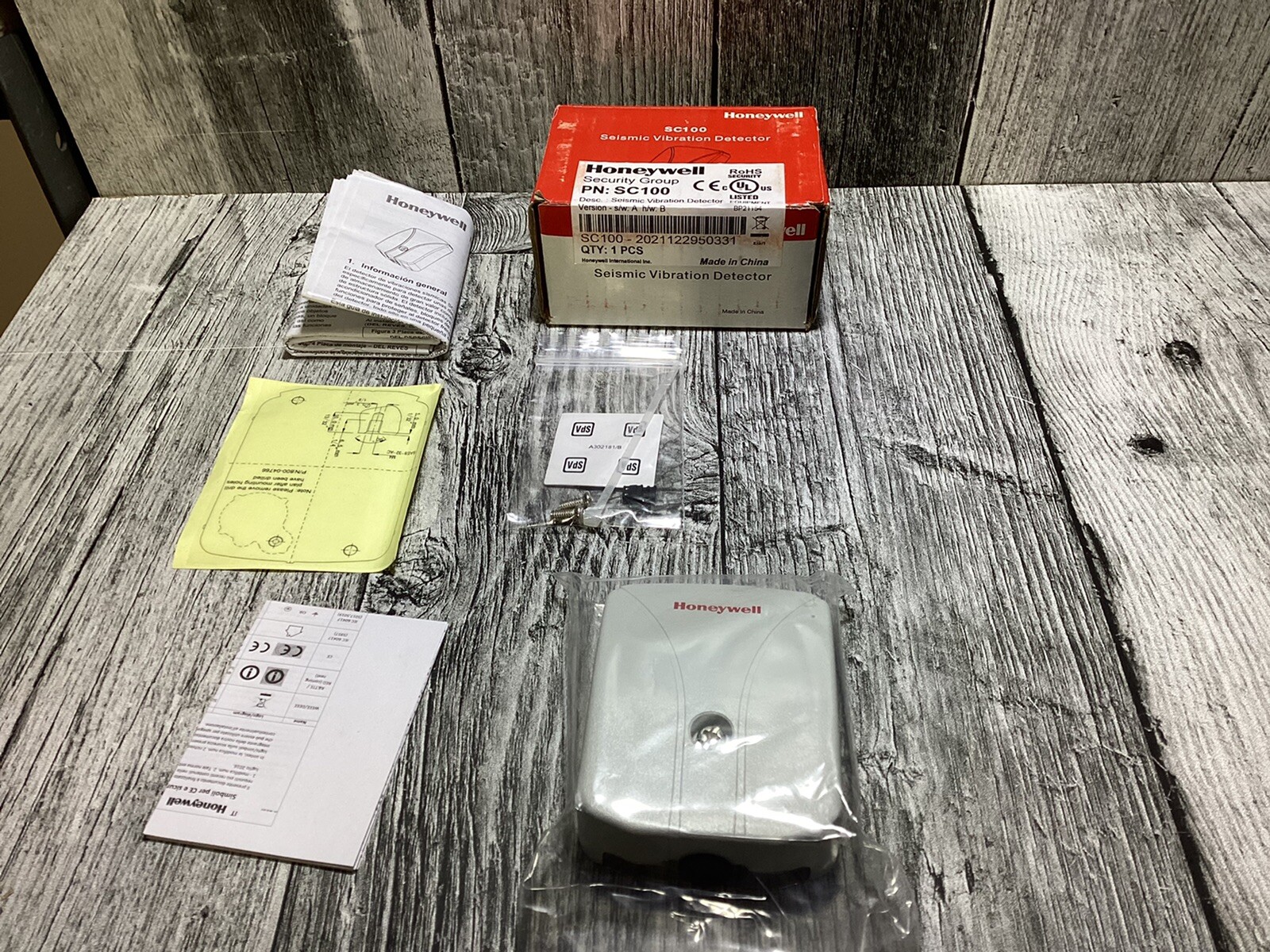 Honeywell SC100 Seismic Vibration Sensor For detection forced entry ...