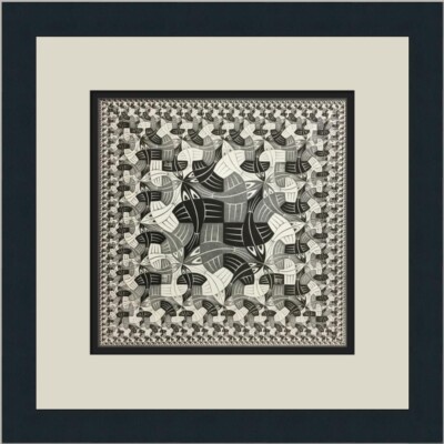M.C. Escher Square Limit Custom Framed Print | eBay