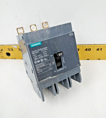 Siemens 60 Amp Bolt-On Circuit Breaker 480Y/277 VAC 3 Pole BQD360 | eBay