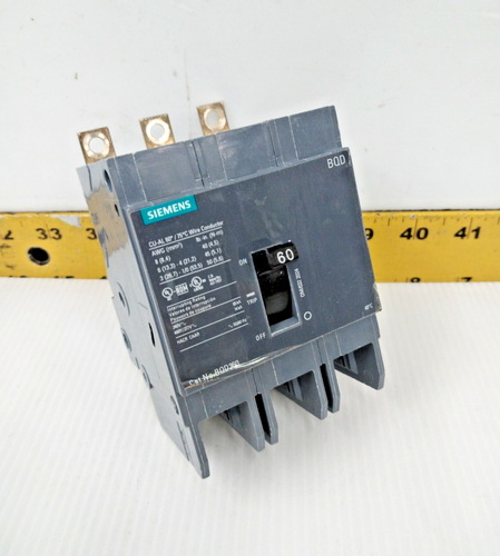 Siemens 60 Amp Bolt-On Circuit Breaker 480Y/277 VAC 3 Pole BQD360 | eBay