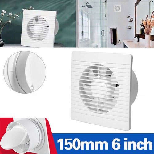 150MM 6 inch Extractor Fan for Kitchen Bathroom Toilet Indoor White ...
