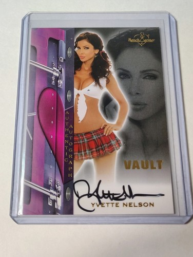 2012 Bench Warmer Vault Autograph Gold Foil Card Yvette Nelson Auto Playboy | eBay
