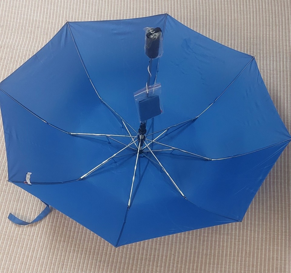 Small Blue Umbrella 38 Inch Diameter With Dry Pouch | eBay UK