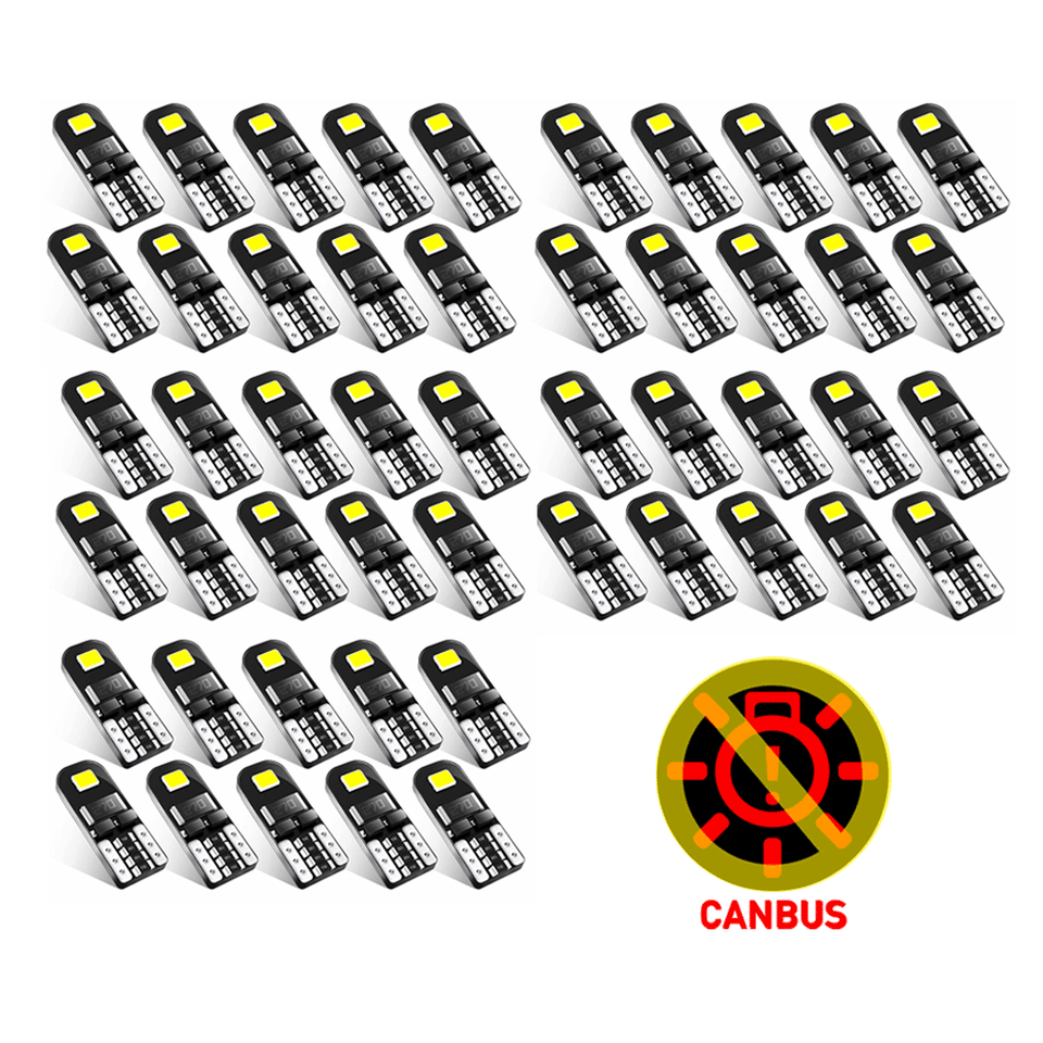 10/20/30x Super White T10 194 168 W5W 2825 LED License Plate Interior ...