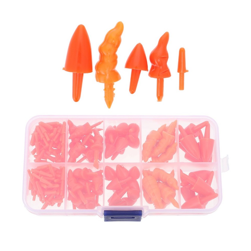 160 Pcs Plastic Snowman Toy Nose Decors for Cartoon Miniature Craft ...