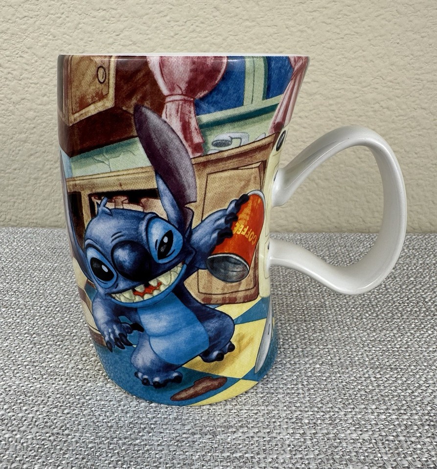 Disney Store Stitch "Can You Guess I Haven't Had My Coffee Yet" Crooked ...