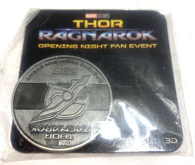 2017 Marvel Studios Thor Ragnarok Opening Theatre Night Fan Event Medal ...