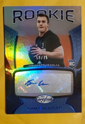 2021 Certified Signatures Mirror Blue Sam Ehlinger Rookie Auto ...