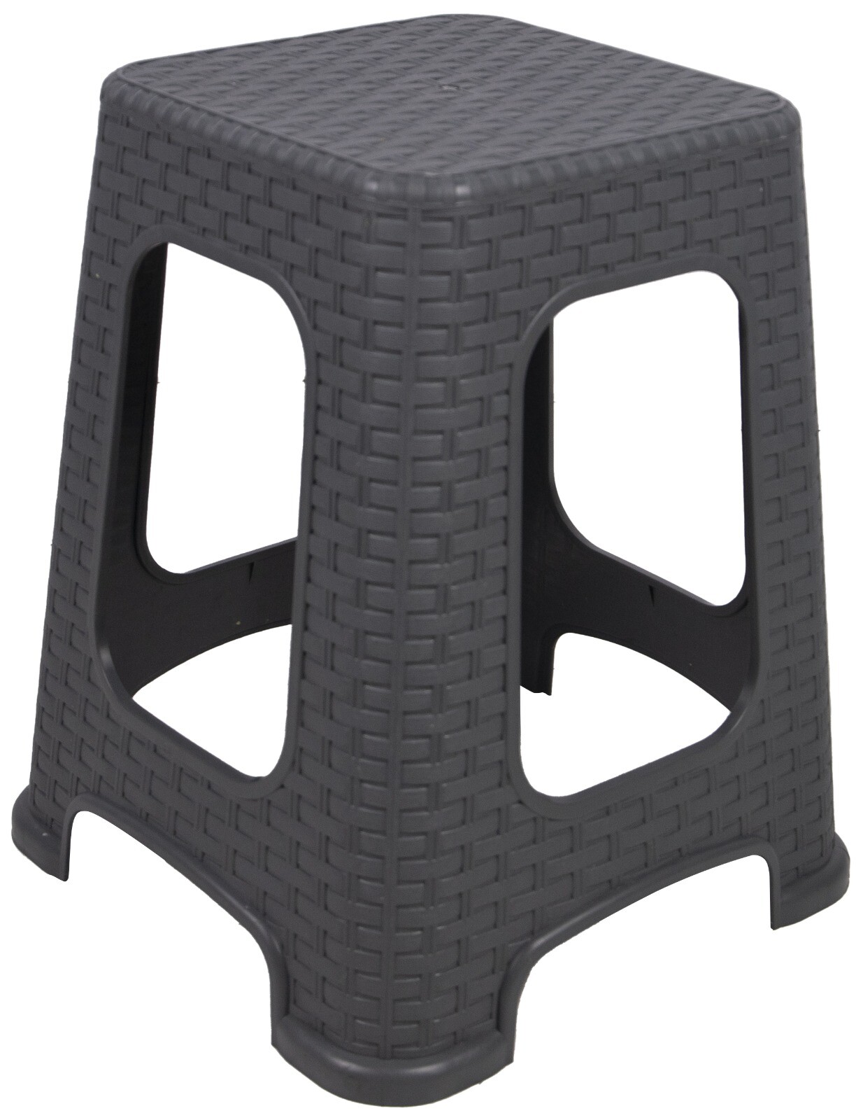 Tall Plastic Garden Stool Stackable Outdoor Indoor Chair Stool Rattan ...