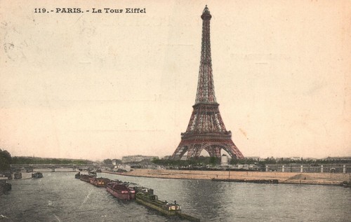 Postcard 1907 La Tour Lattice Tower Eiffel Paris France Attraction Structure FR | eBay