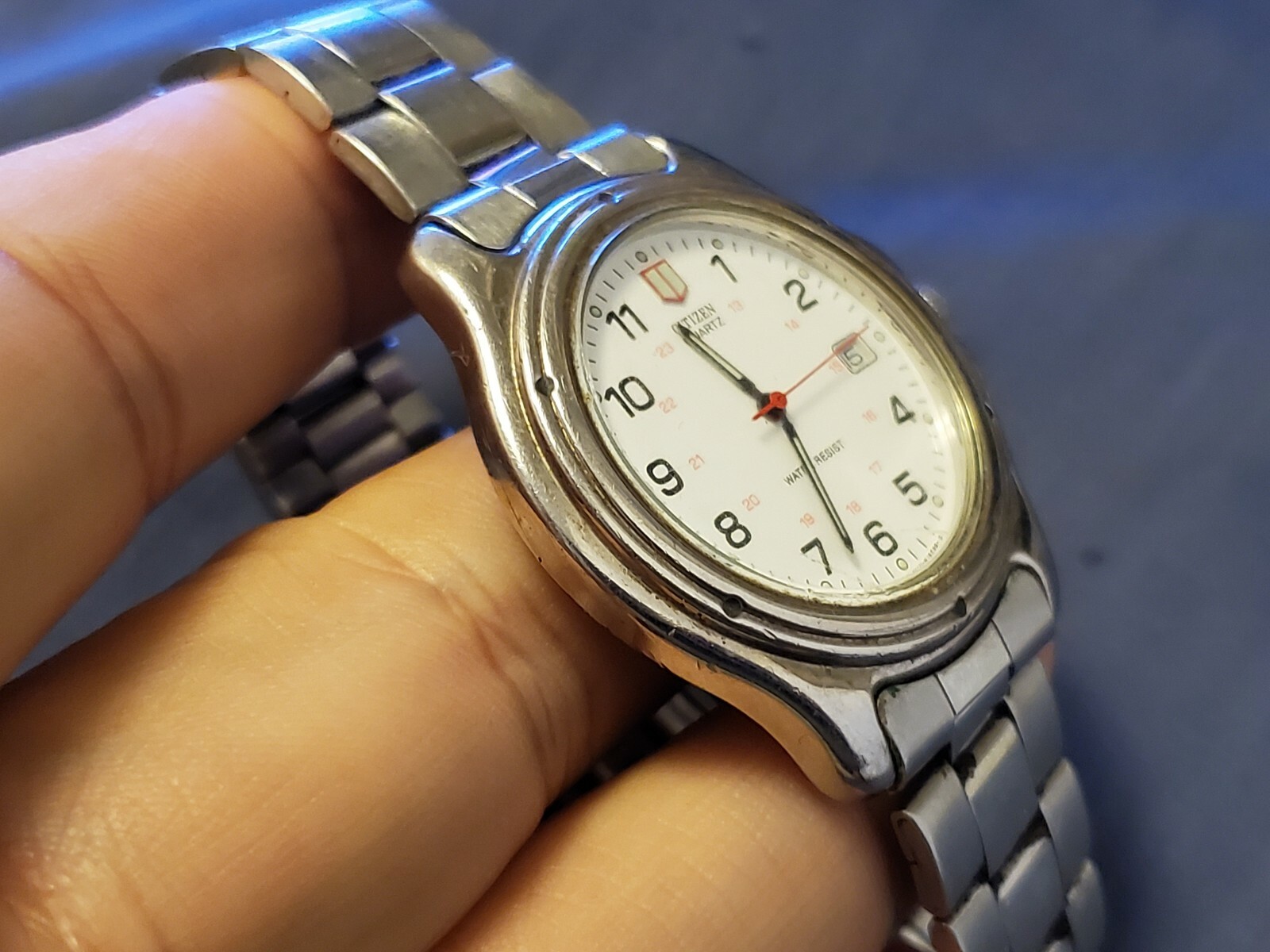 Vintage Citizen Railroad 6110-S37633 Stainless Steel Quartz Men's Watch ...