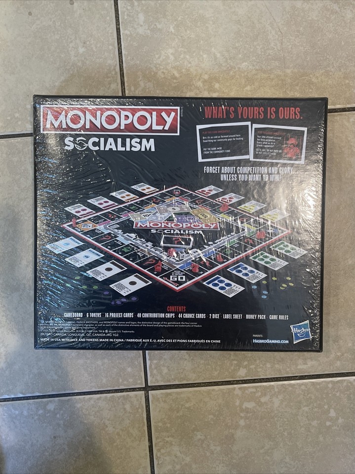 Hasbro Monopoly Socialism Parody Board Game 630509889204| eBay