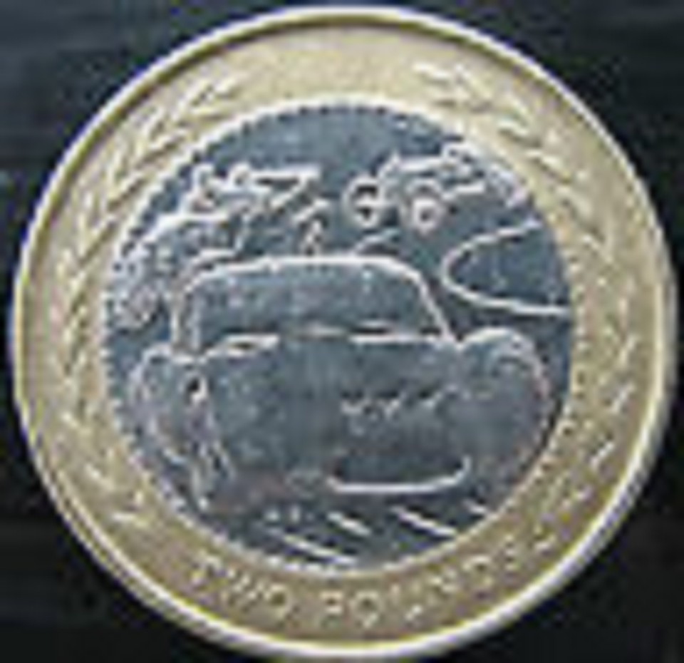Rare bi-metallic Great Britain £2 coins and Channel Island two pound ...