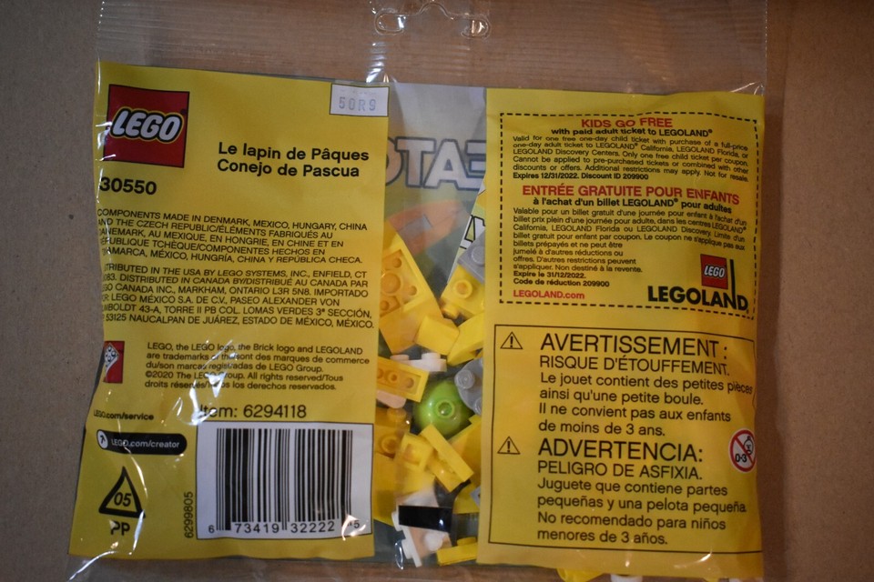 LEGO Creator 30550 EASTER BUNNY, 67 pcs ~ Brand NEW in Polybag ...