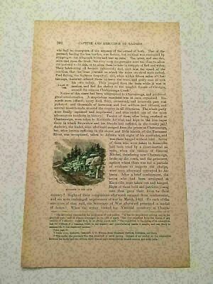 KP35) Entrance to Cave Union Army Train Raiders Civil War 1886 ...