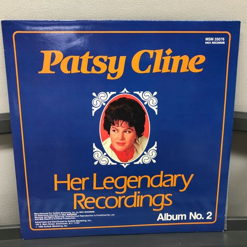 Patsy Cline Her Legendary Recordings Album No. 2 MCA MSM 35076 Country ...