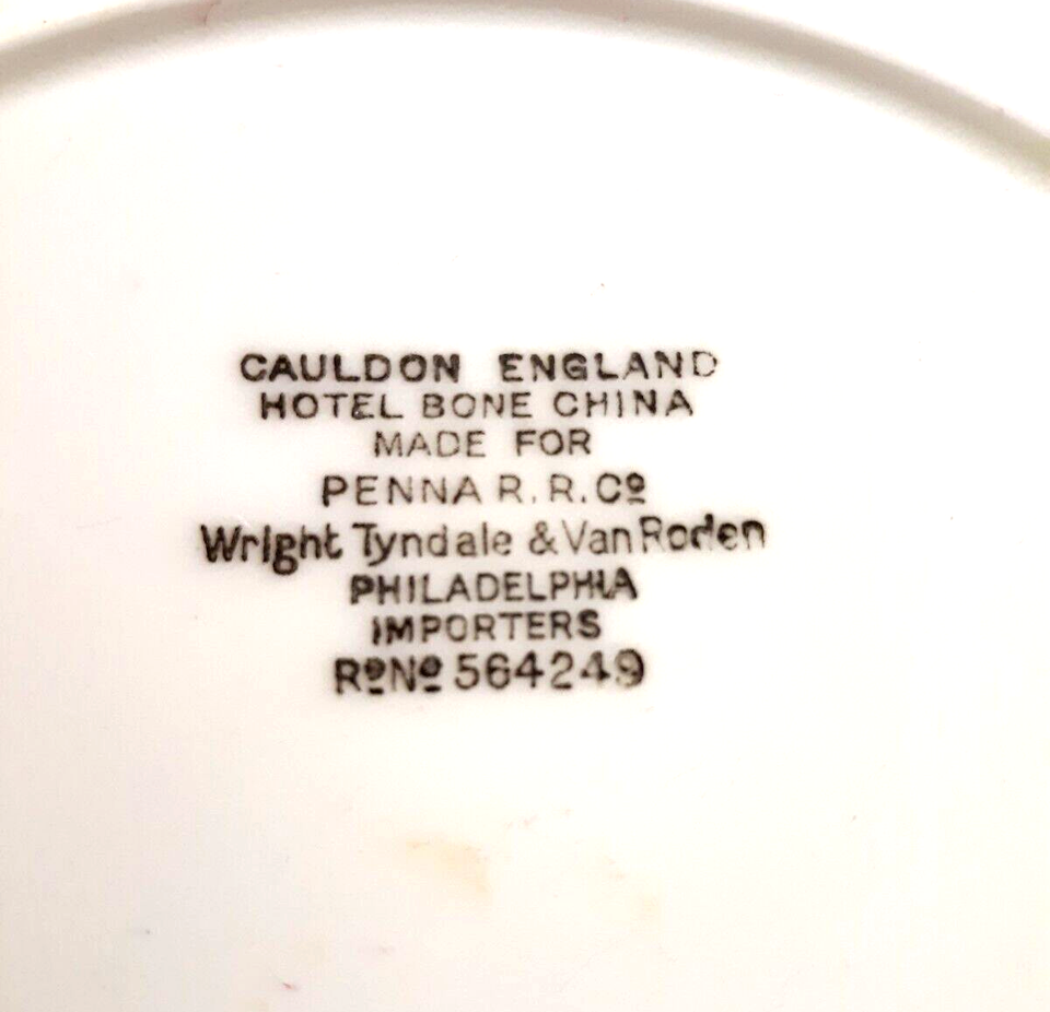 Pennsylvania Railroad PRR - 9" Dinner Plate - "Gold Keystone" Pattern ...