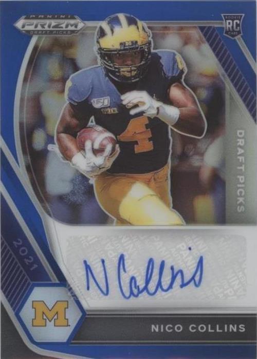 2021 Panini Prizm Draft Picks - Draft Picks Autographs Nico Collins # ...