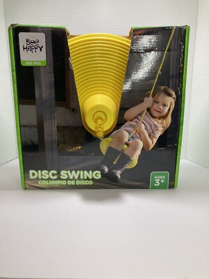 Bee Happy Rope Disc Swing Kids Yellow Seat 3yrs + NEW | eBay