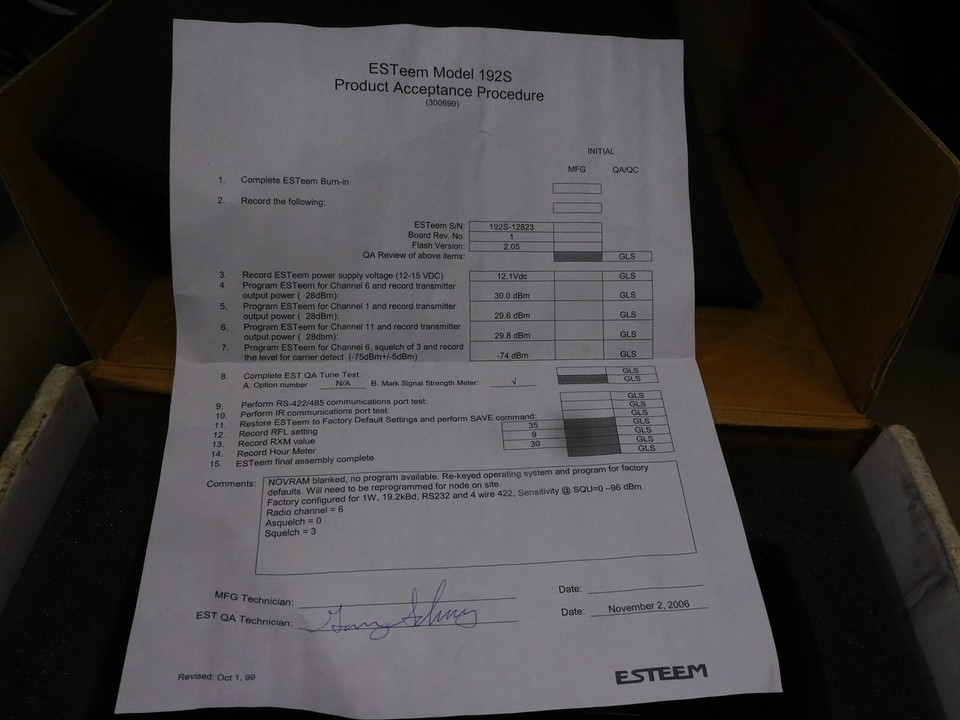 Esteem NEW Model 192S Electronic System Technology Woreless Modem | eBay