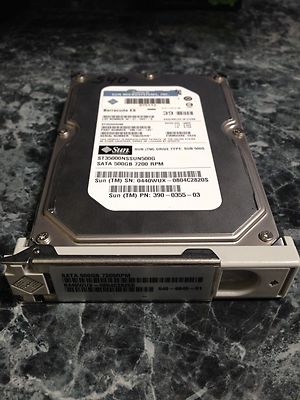 Sun 390-0355 Barracuda ES 500GB 7200RPM SATA ST3500630NS | eBay