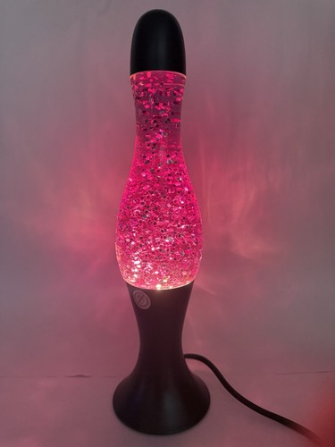 Unique Bowling Pin Lava Lamp 16” Pink Glitter Lava Lamp Black Base | eBay