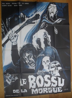 HUNCHBACK OF MORGUE paul naschy horror original LARGE french movie ...