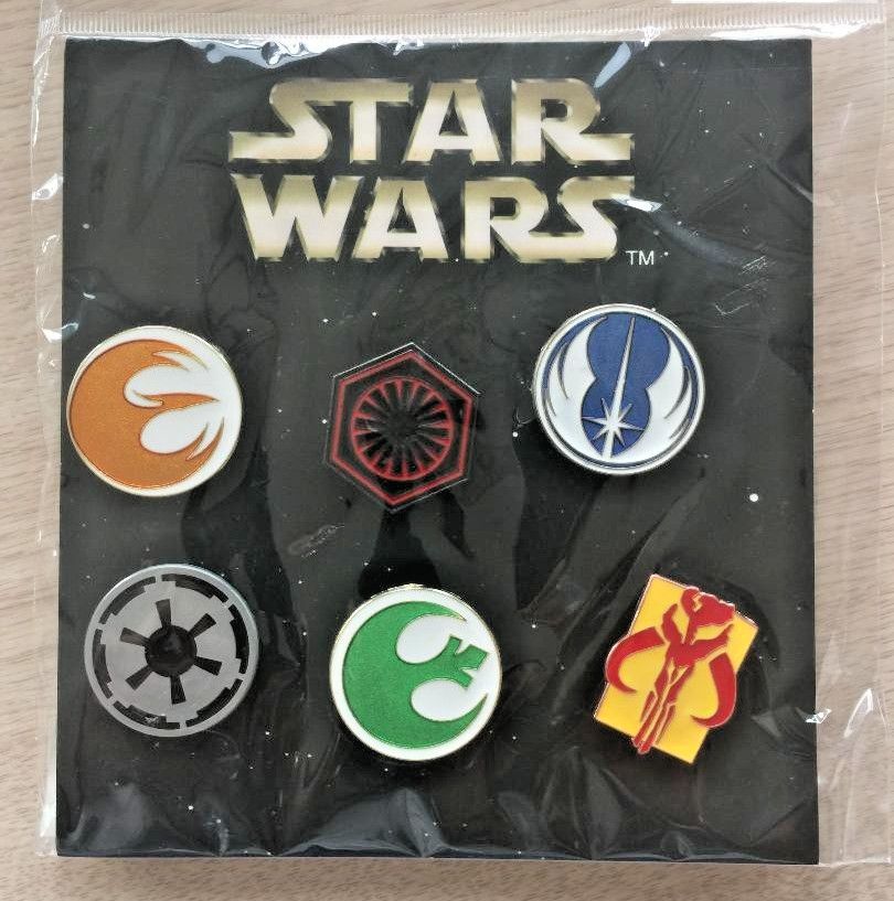 Disney Star Wars Symbols Pin Set (6 Pins Shown) | Collectibles
