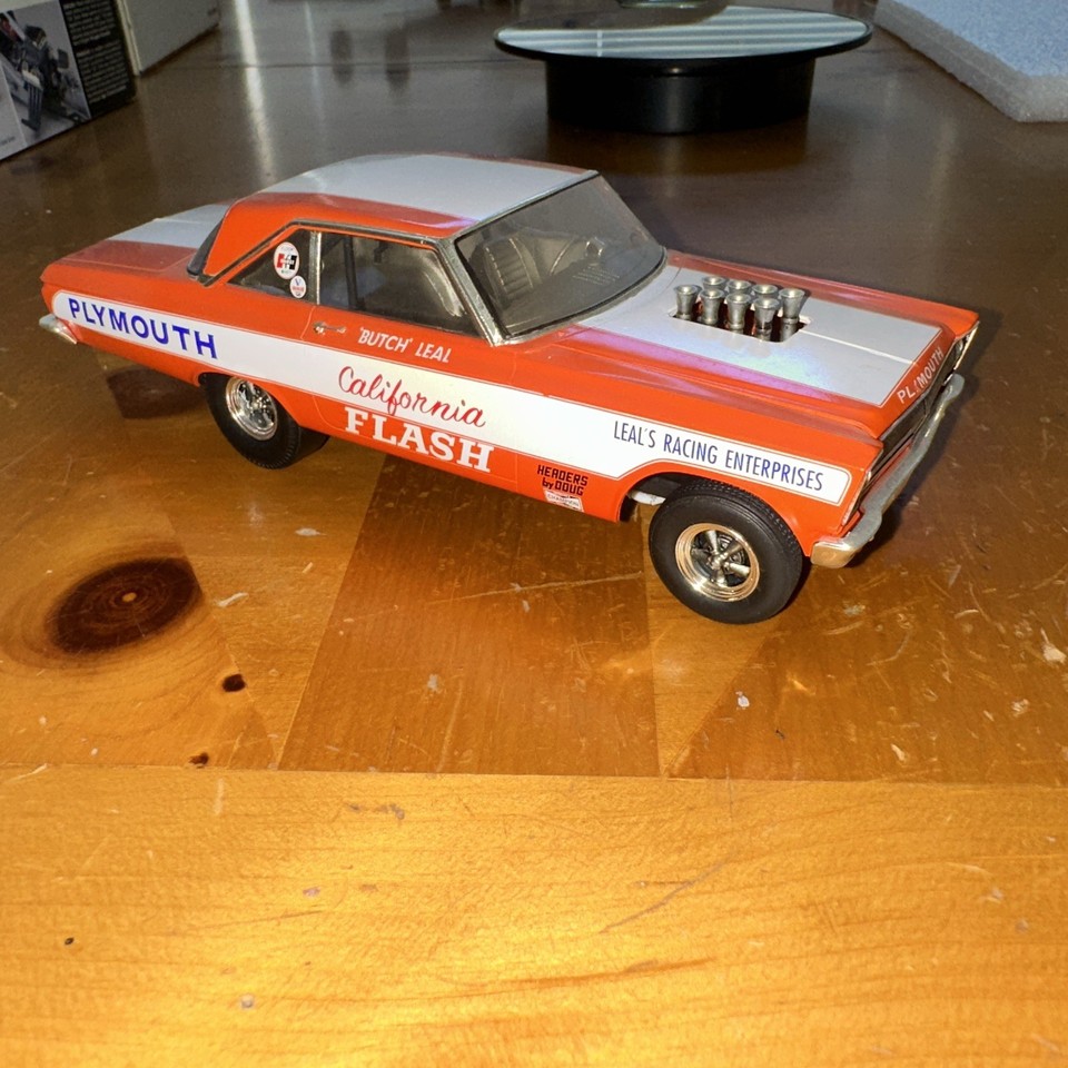 Butch Leal California Flash 1965 Plymouth AWB Model Kit. Built. | eBay