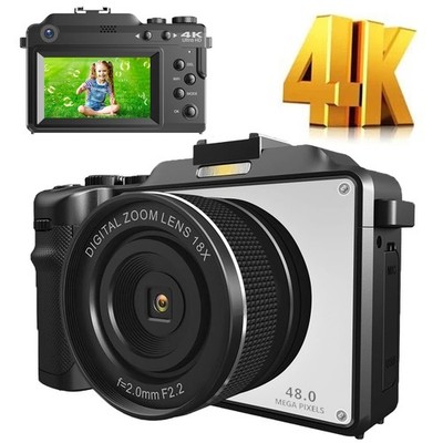 Digital Camera 48MP 60FPS Video HDMI Photo 18x Zoom w/64G SD Vlogging ...
