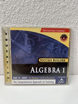 Success Builder PC The Learning Company Algebra 1 | eBay