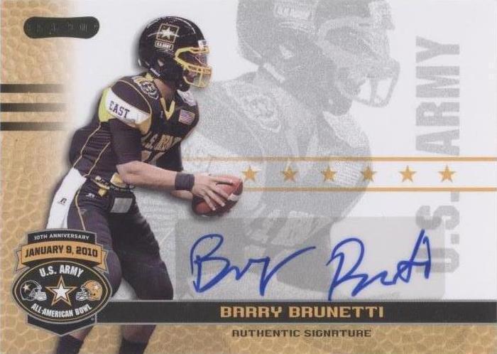 2010 Razor U.S. Army All-American Bowl - Autographs Barry Brunetti #BA ...