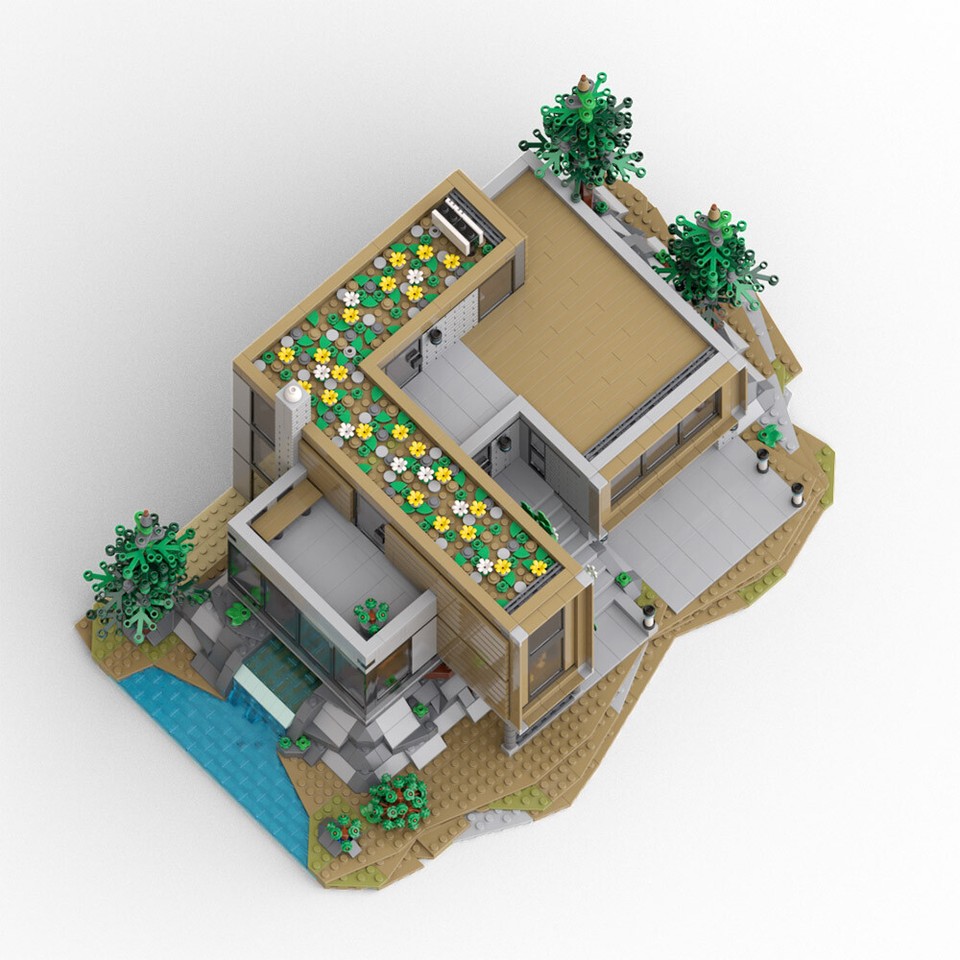 MOC: Designer's Home with Interior Modular Building 3163 Pieces ...