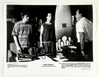 1991 Point Break Movie Vintage Reprint Photo Reeves Busey McGinley FBI ...
