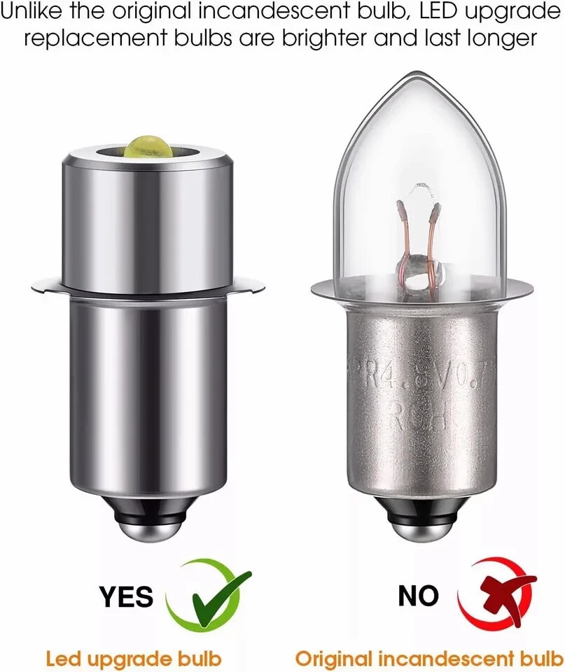 3 Count Maglite 300L Led Bulb 3 4 5 6 Cell C D Flashlight Upgrade ...