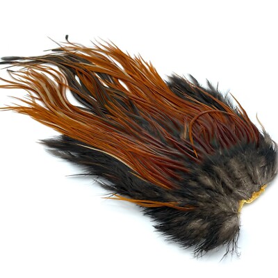 BROWN ROOSTER SADDLE - Hareline Fly Tying Hackle / Feather Hair ...