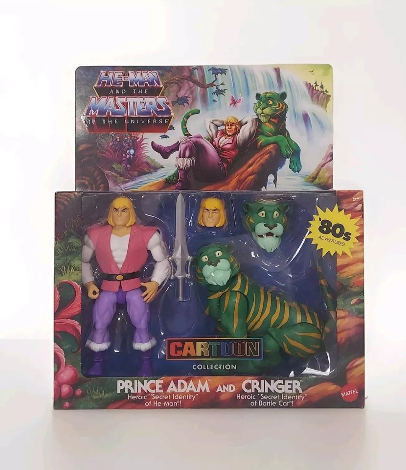 Masters Of The Universe Origins Cartoon PRINCE ADAM He-Man & CRINGER ...