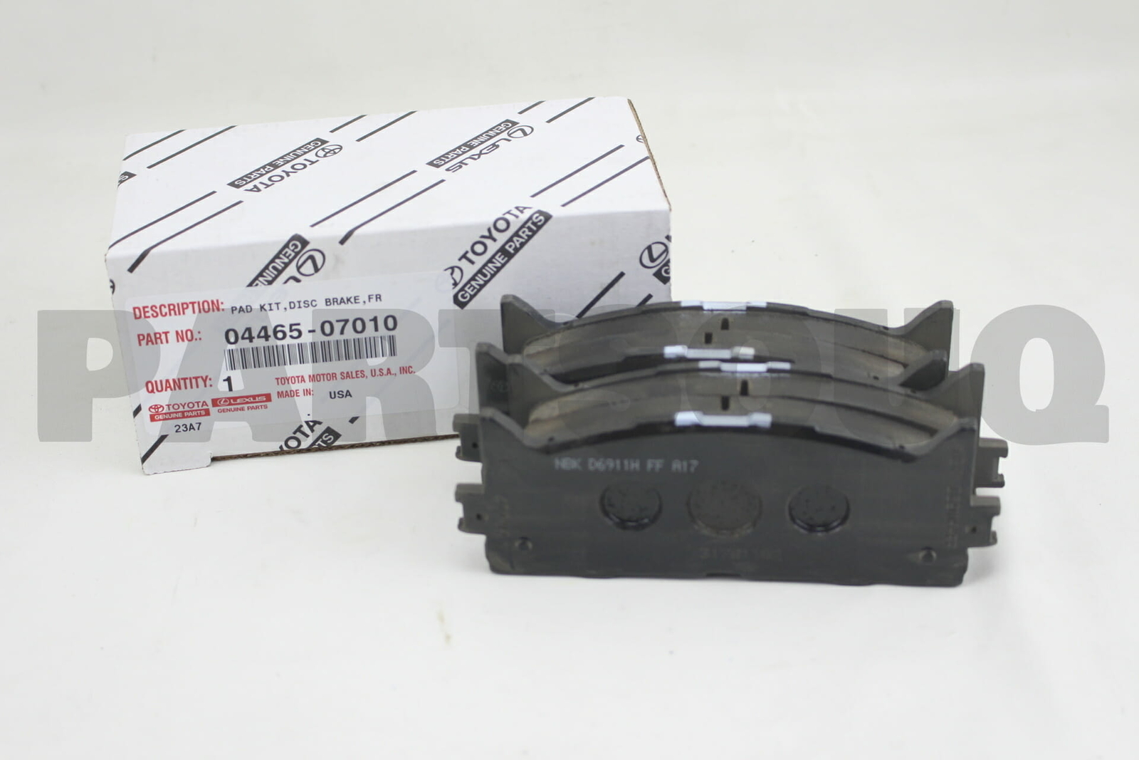 0446507010 Genuine Toyota PAD KIT, DISC BRAKE, FRONT 04465-07010 | eBay