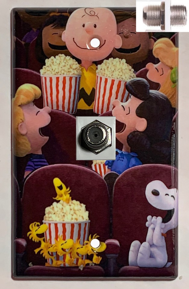 Peanuts Snoopy friends movie theater Light Switch Power Outlet wall ...