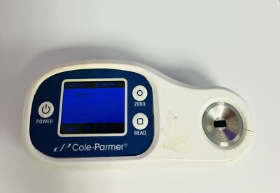 Cole-Parmer Digital Refractometer, 0 - 95% Brix, 1.3330 - 1.5400 RI ...