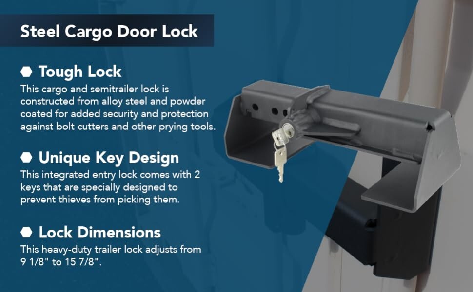 Lock And Load Classic Steel Cargo Door Lock Standard Shipping Container ...