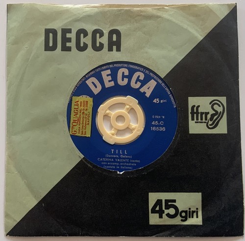 45 giri - Caterina Valente - Till/Personalità - Decca 1959 | eBay