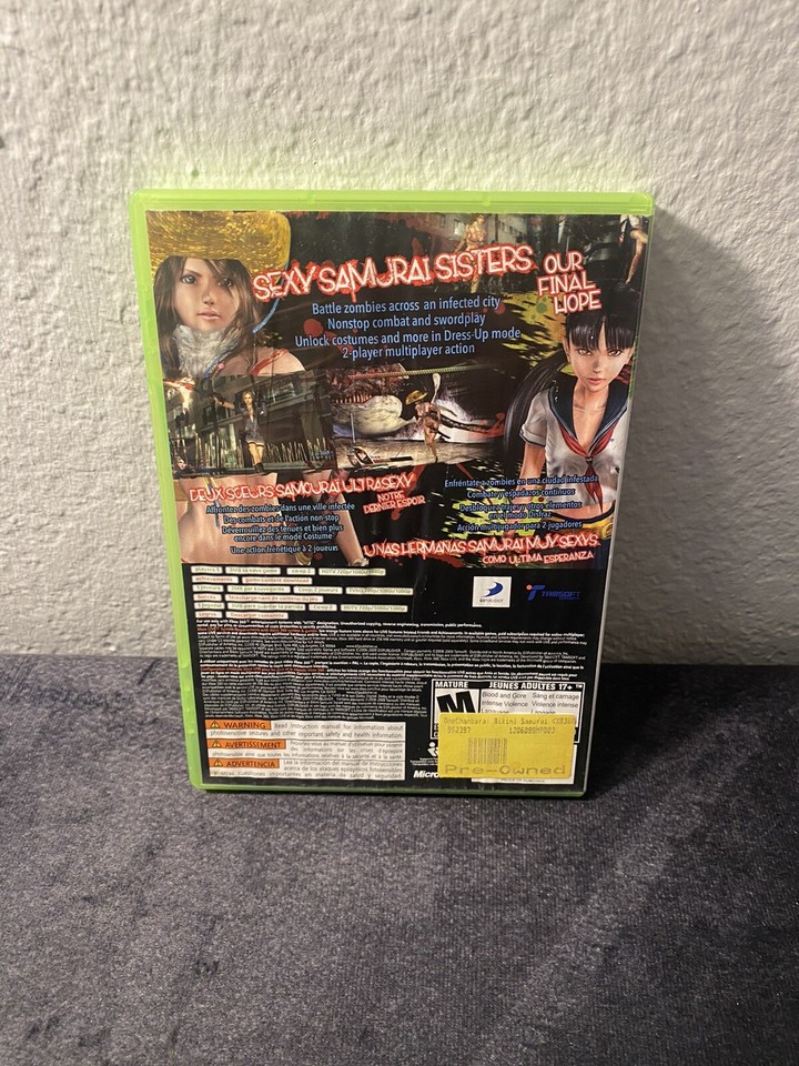 Onechanbara: Bikini Samurai Squad (Microsoft Xbox 360, 2009) Box And ...
