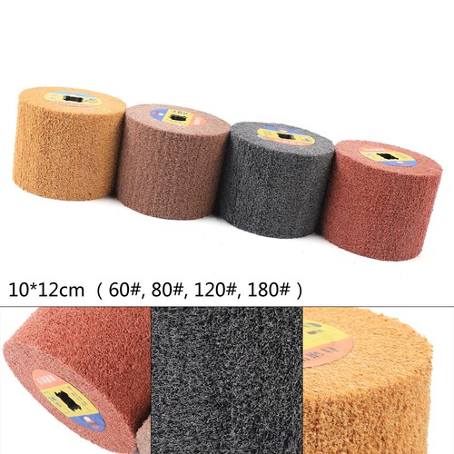 4pc Metal Grit Wire Drawing Burnishing Polishing Wheel 10x12cm 60# 80 ...