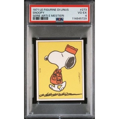 1971 Peanuts Le Figurine di Linus #273 Snoopy PSA 4 | eBay