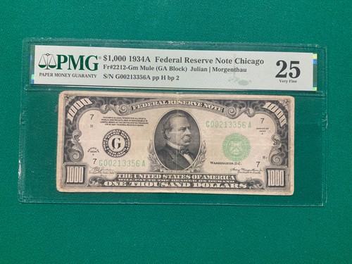 1934a 1000 federal reserve note | eBay