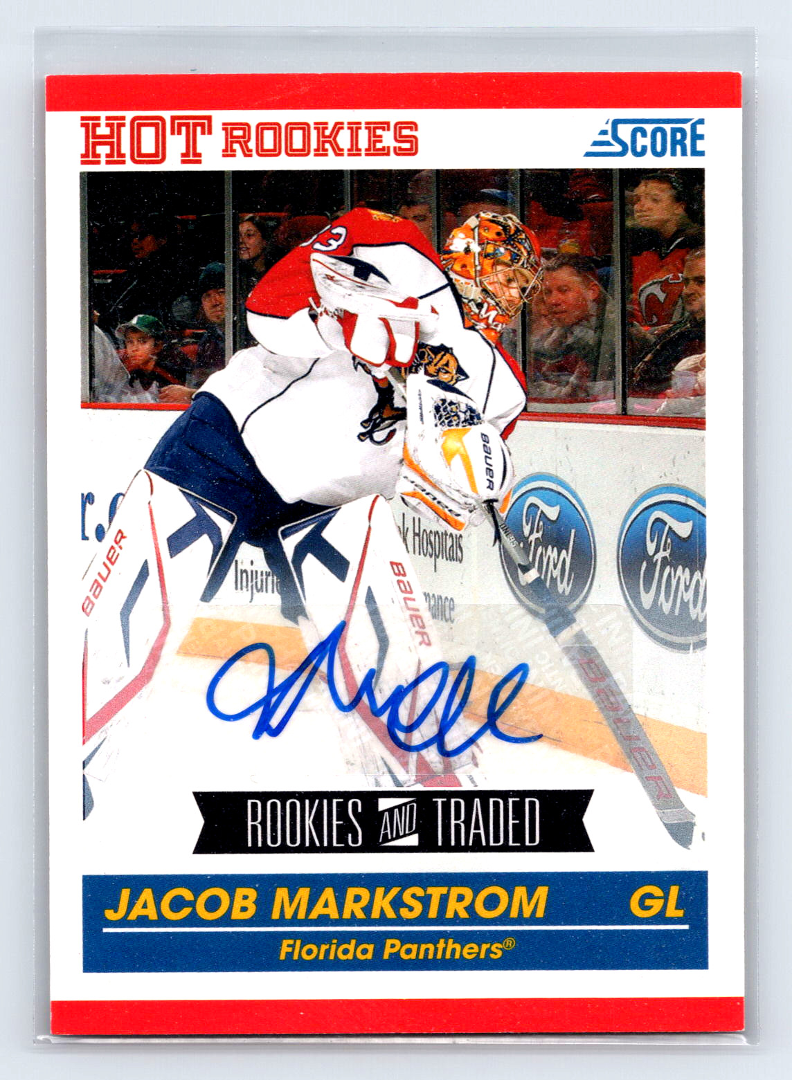 Jacob Markstrom 2010 Score #609 Signatures Price Guide - Sports Card ...