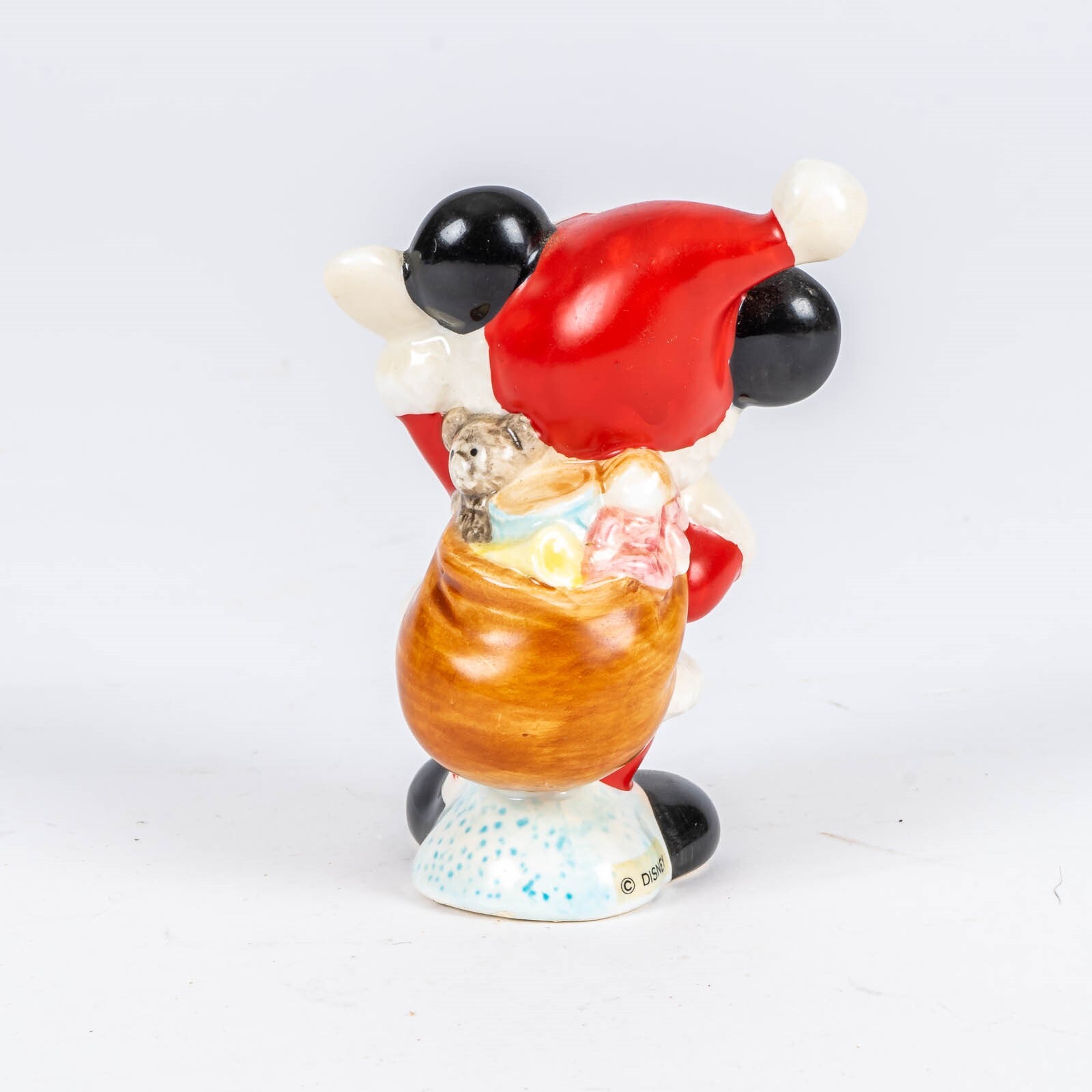 Schmid Ceramic Waving Santa Mickey Mouse Figurine 4 1/2" | eBay